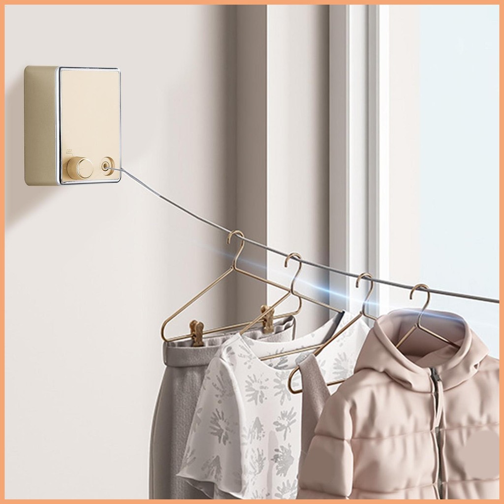 Retractable Clothes Lines Adjustable Non Slip Laundry Cord 13.78 ...