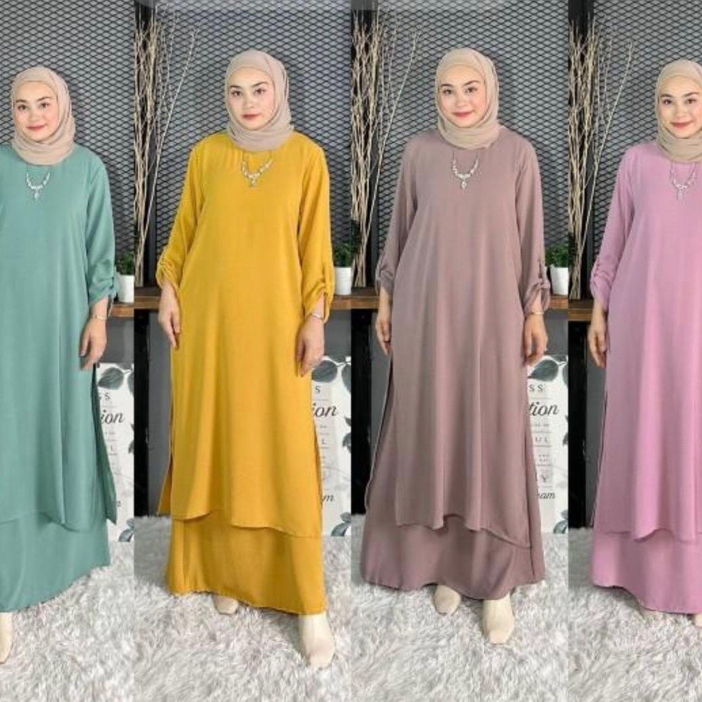 New Suit BELLA Muslimah Fashion (Ironless) Labuh Sets Wanita Clothing ...