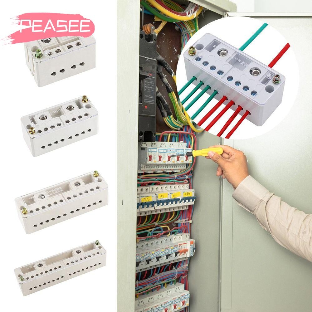 [PEASEE] Single Phase Going Terminal Box, 2 In 4 / 8 / 12/16 Out White ...