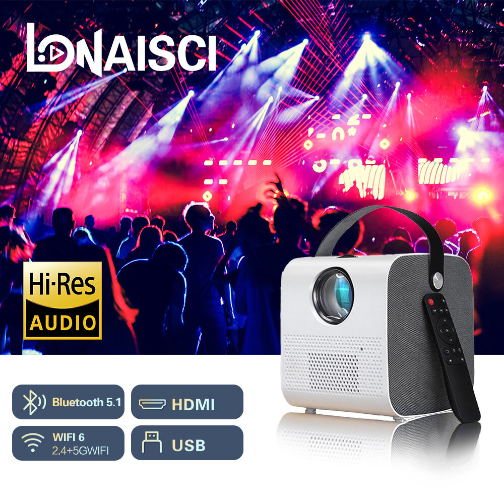 Android projector for phone HDMI dual speakers hifismart projector ...