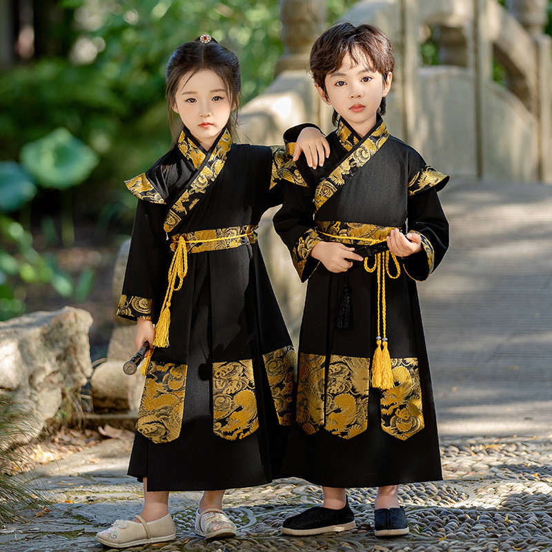 Boys Hanfu Chinese Style Spring Daily Children's Tang Suit High-End ...