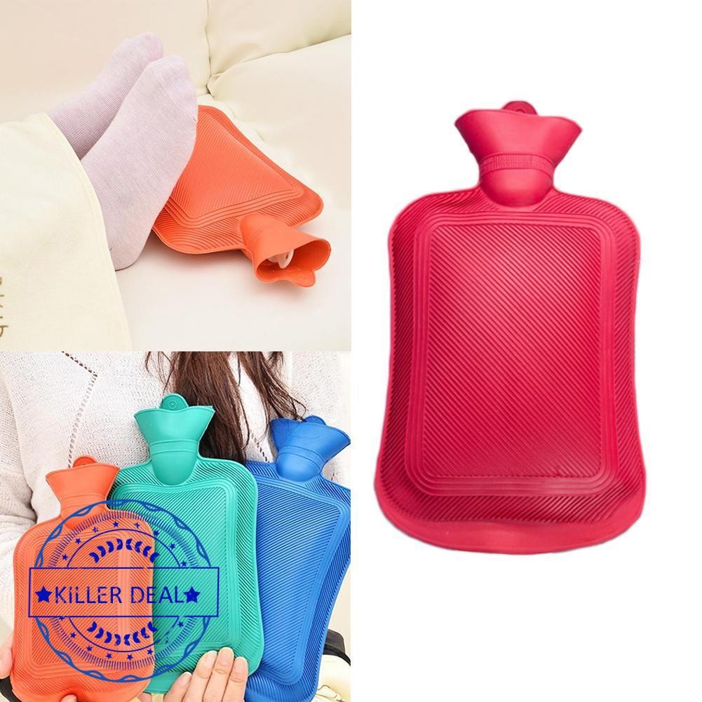 1000ml Rubber Hot Water Bag Water Filled Warm Hand Safe Hot Pack ...