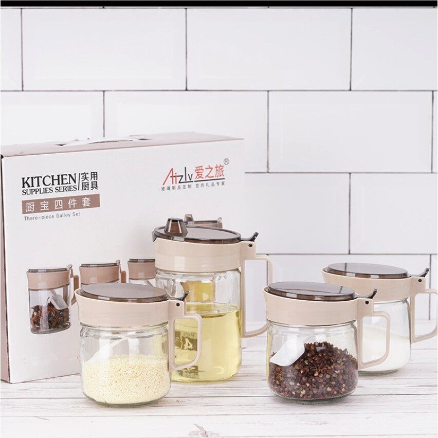 Botol Minyak Bekas Rempah Set Seasoning Powder Salt Spice Jar Container ...