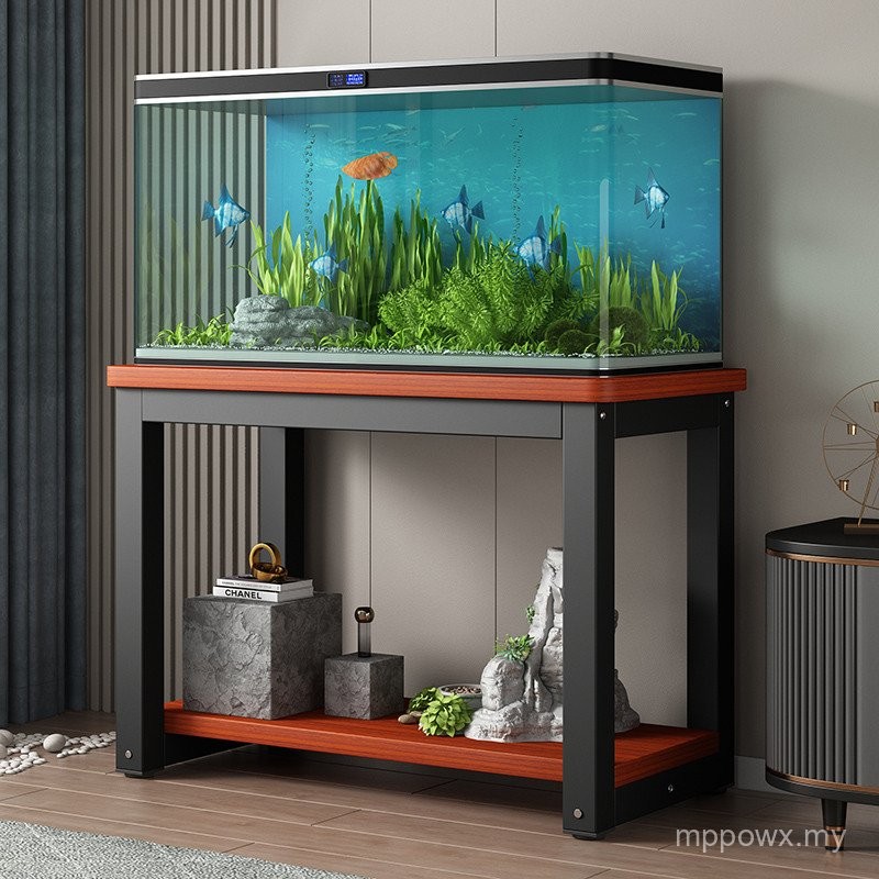 Rak akuarium, meja akuarium logam, akuarium kayu keluli, pelapik, rak ...