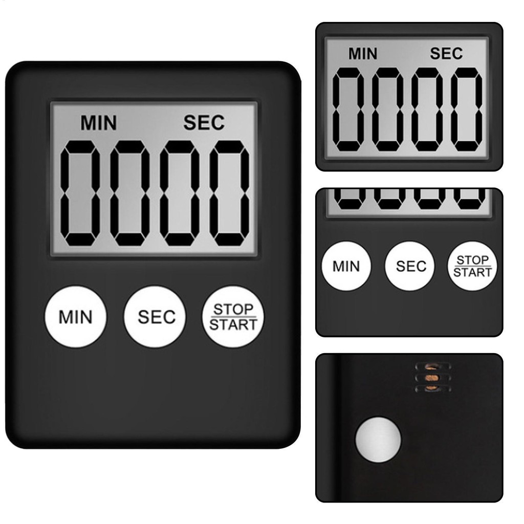 Digital Countdown Timer Mini Countdown Countup Timer With Memory Function Portable Beep Alarming