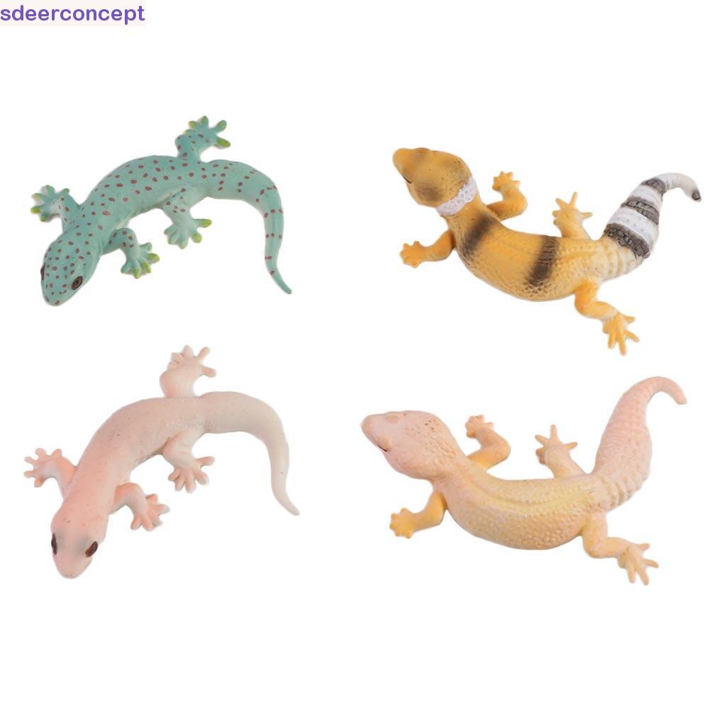 SDEERCONCEPT Simulation Lizard Figures, Family Games Gecko Prank Props ...