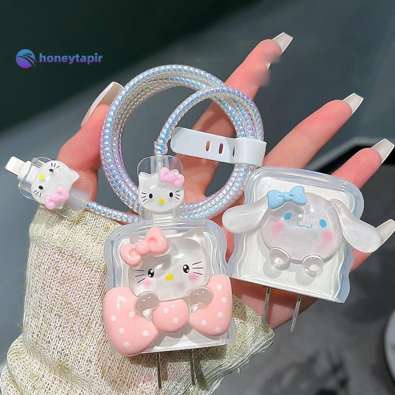 honeytapir Sanrio Cartoon Cute Phone Charger Cover For IPhone For IPad ...