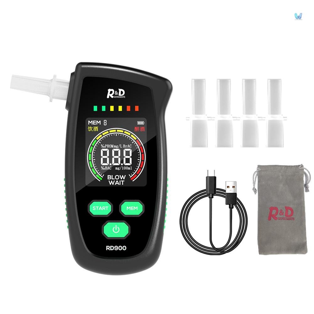 High Accurancy Alcohol Tester Portable Digital LED Display Breathalyzer ...