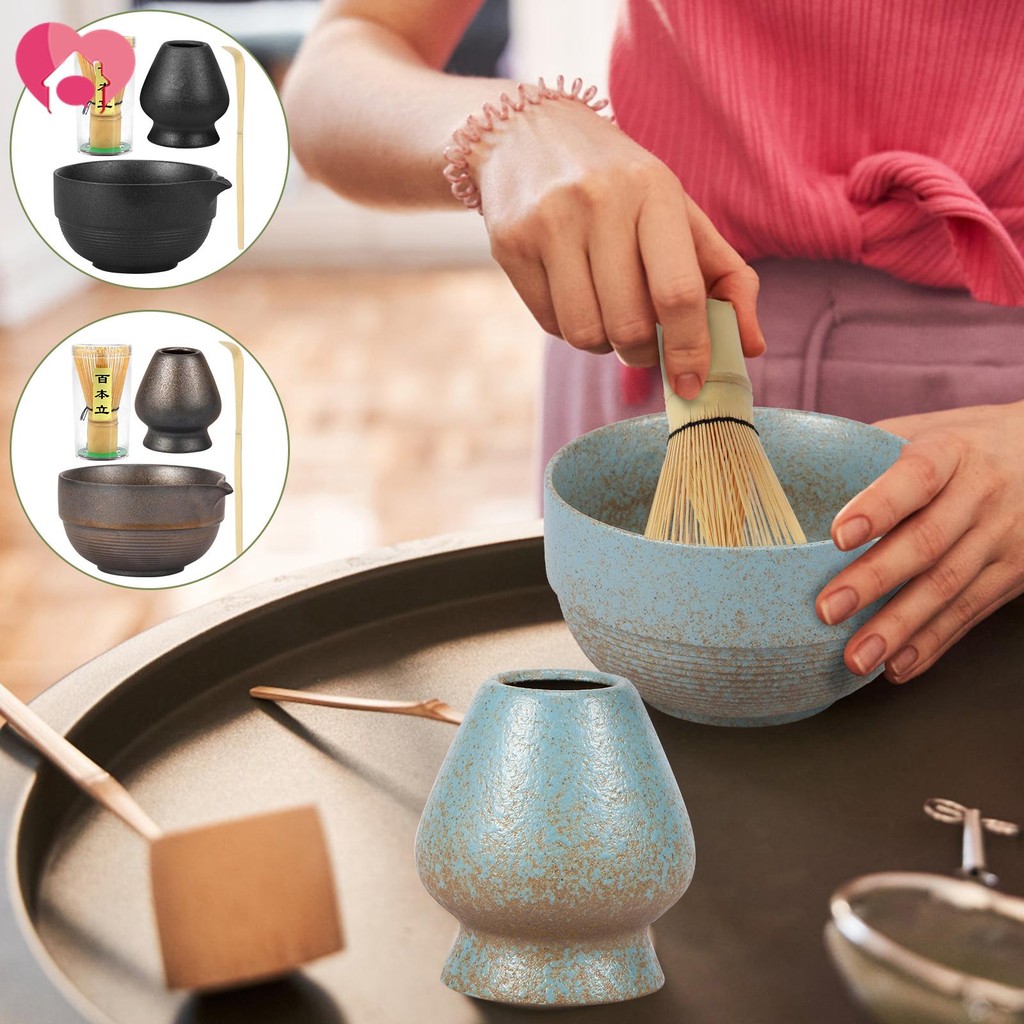 5 Pcs Matcha Set Practical Matcha Whisk Set Includes Matcha Bowl with ...