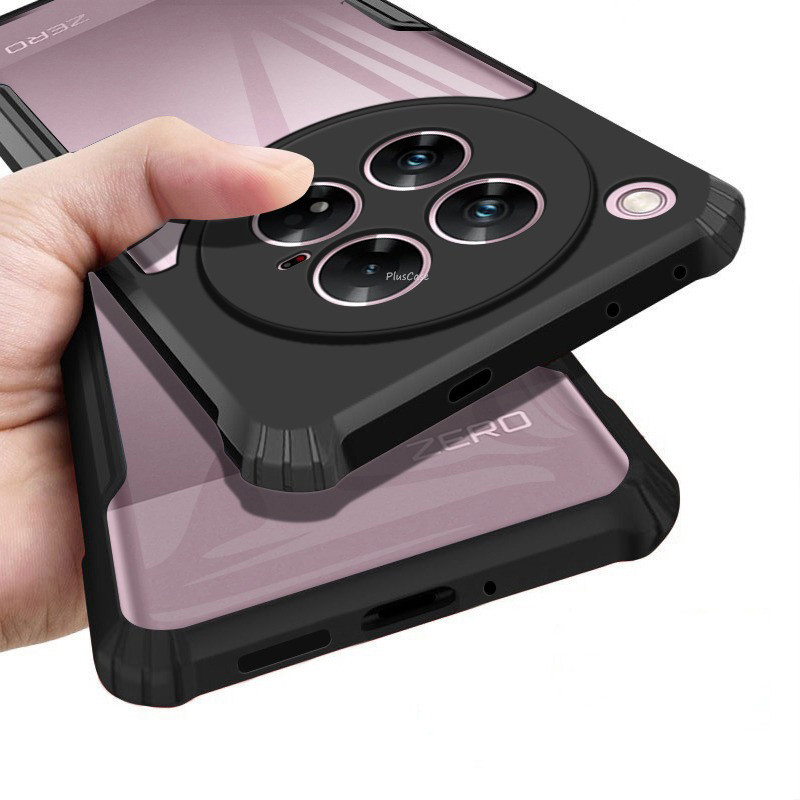 For Infinix Zero 40 5G X6861 Clear Acrylic Airbag Phone Case Hybrid ...