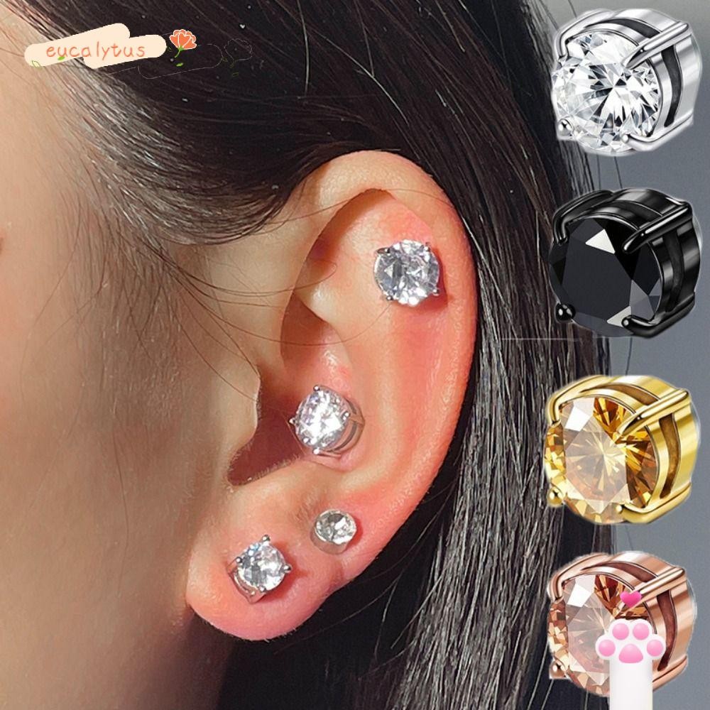 EU-FASHION Magnetic Acupuncture Ear Clip, Non Piercing Therapy ...