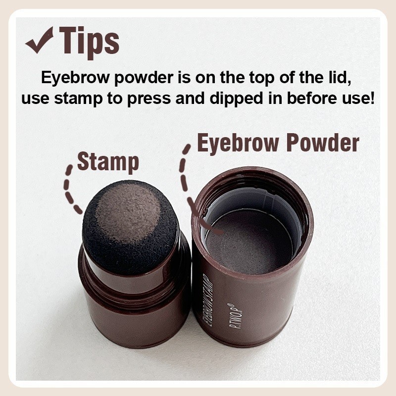 3 in 1 Eyebrow Powder Stamp Shaping Makeup Set Waterproof Long Lasting ...