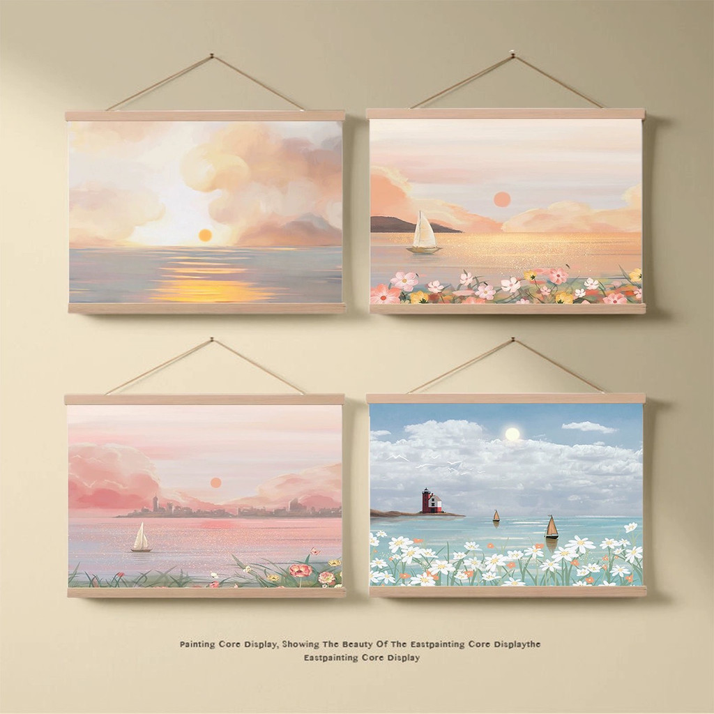 Perforation-free Decorative Painting Bedroom Scroll Blocking Oil ...