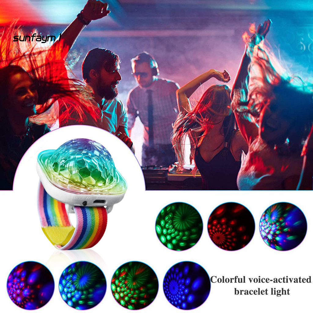 SUNFA Portable Disco Ball Light Rechargeable Disco Ball Portable Rgb ...