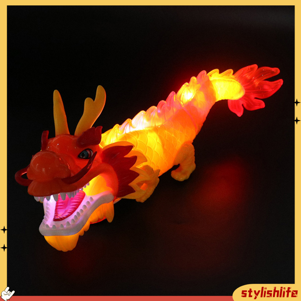 [stylishlife] Dragon-shaped Toy with Lights and Sound Dazzling Lights ...