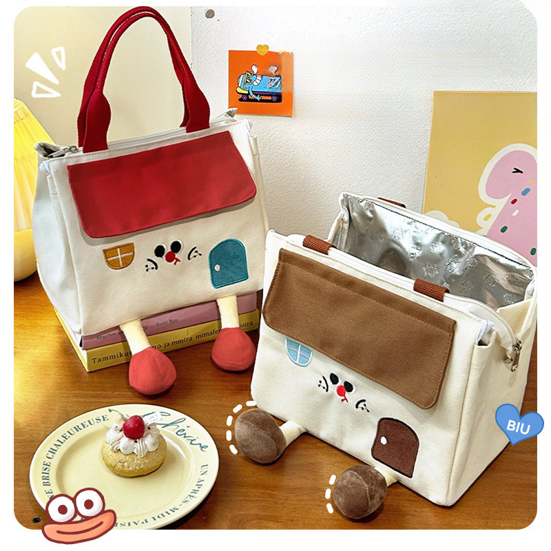 Original Design ^ Small House Lunch Box Bag Insulation Portable Lunch ...