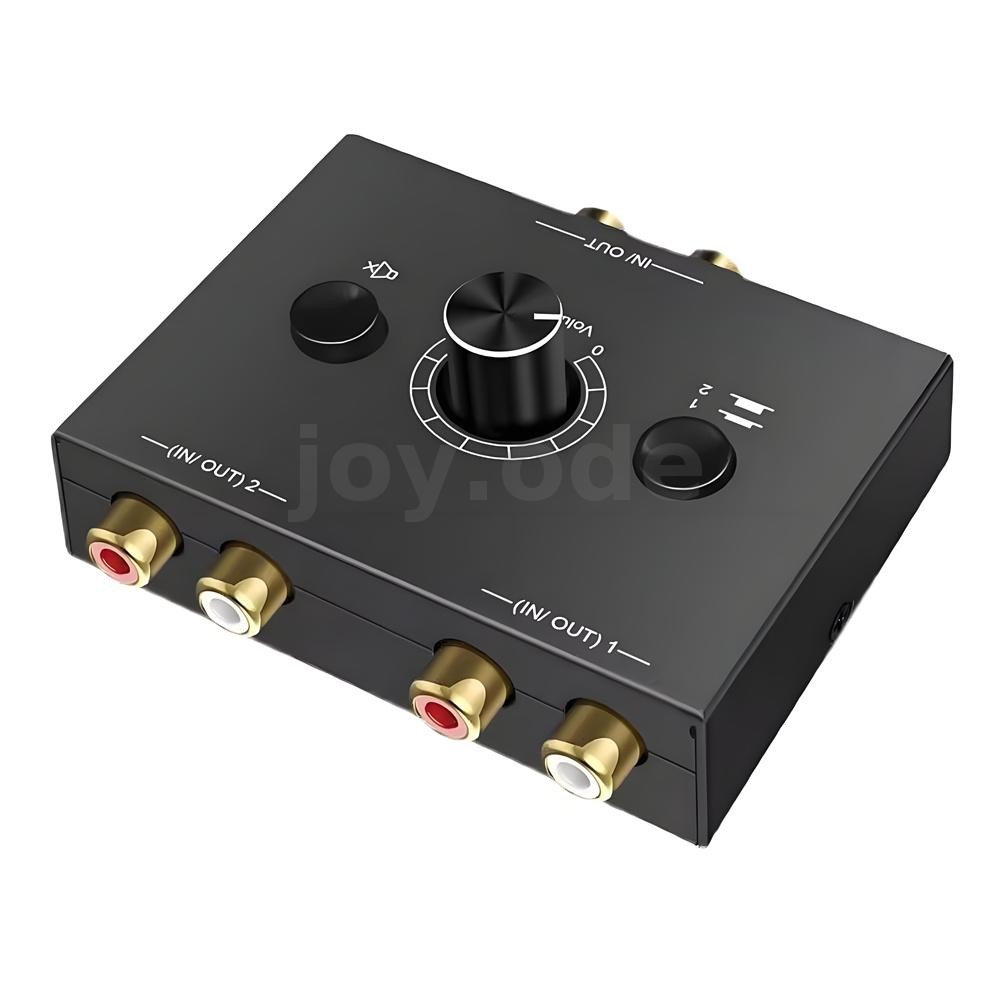 RCA Stereo Audio Bi-Directional Switcher with Mute Button 2X1/1X2 ...