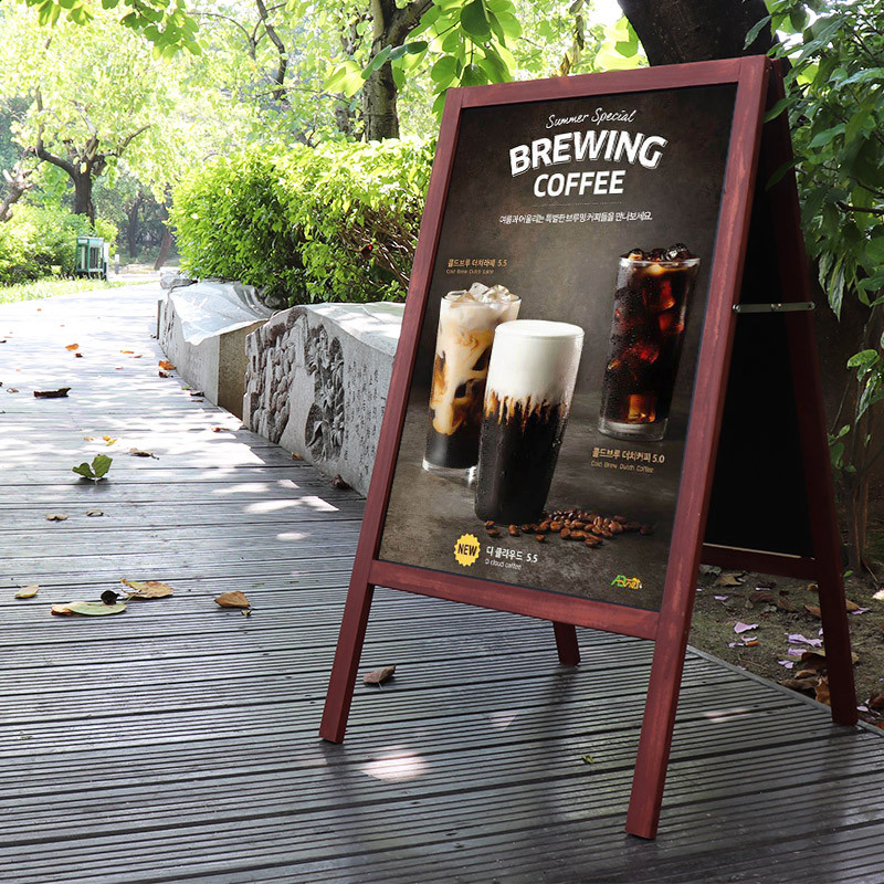 Costom signboard welcome board Wooden Double Sided Poster Billboard ...