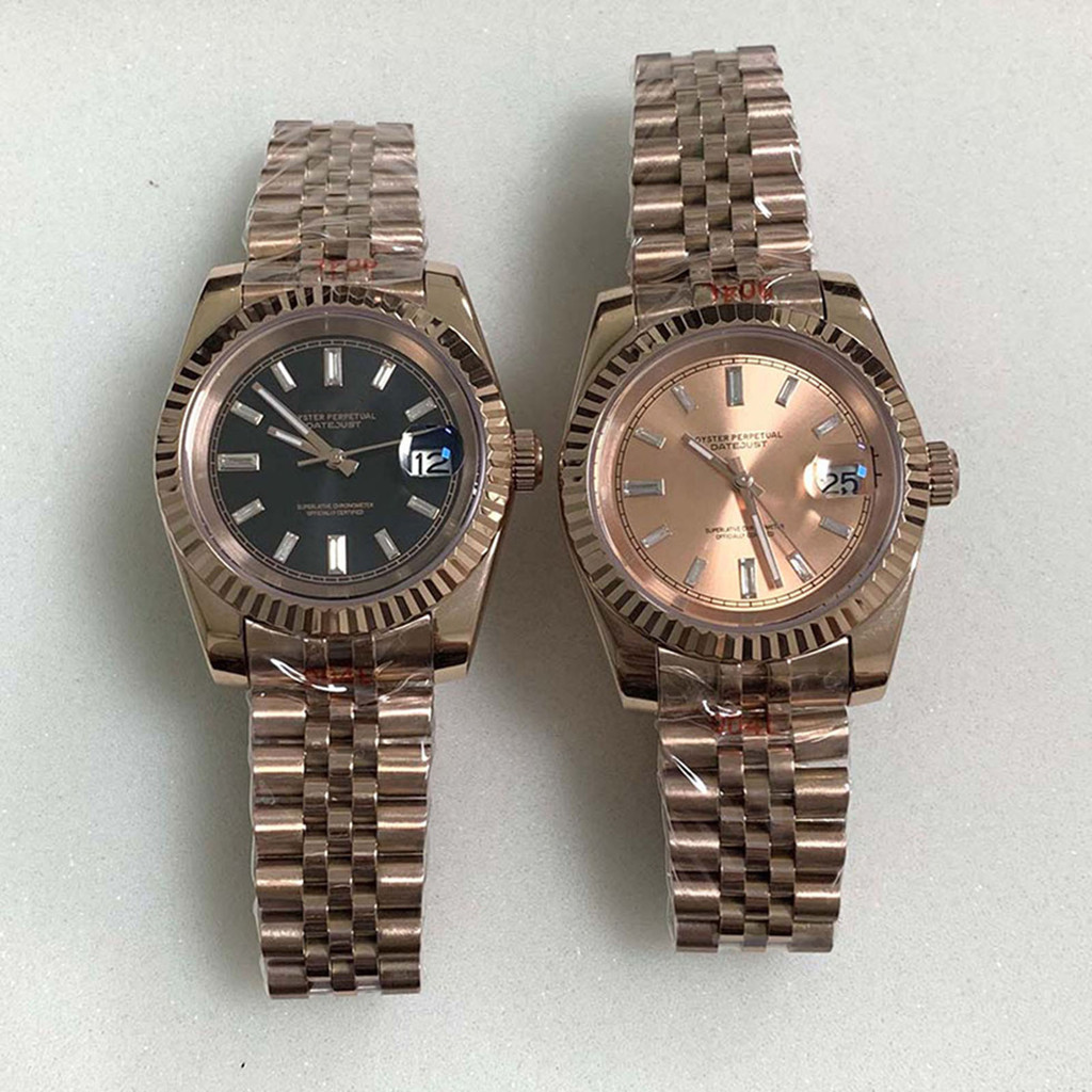 39mm/36mm Stainless Steel Rose Tooth Ring Hands Five Baht Strap Watch ...
