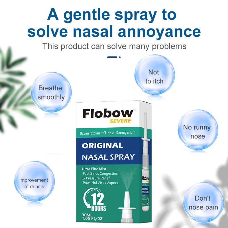 100% pure herbal nasal spray for the treatment of chronic rhinitis and ...