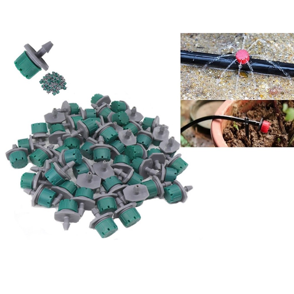 [100/200/500/1000 Units] Premium Adjustable 8 Holes Dripper Self ...