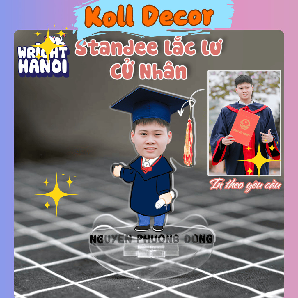 (Graduation) Custom Printed Swinging Standee Gift for Chibi Students ...