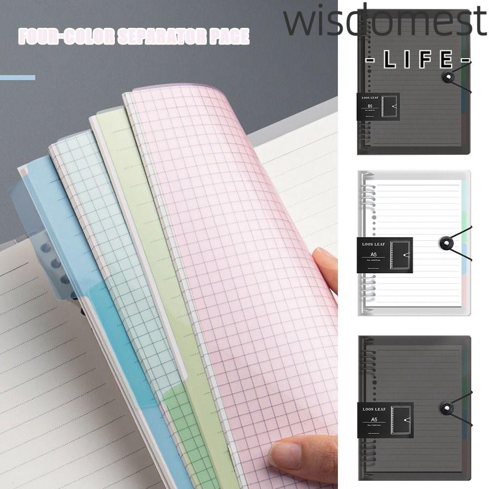 WISDOMEST1 Notebook Shell, Loose-Leaf Waterproof Binder Cover, Durable ...