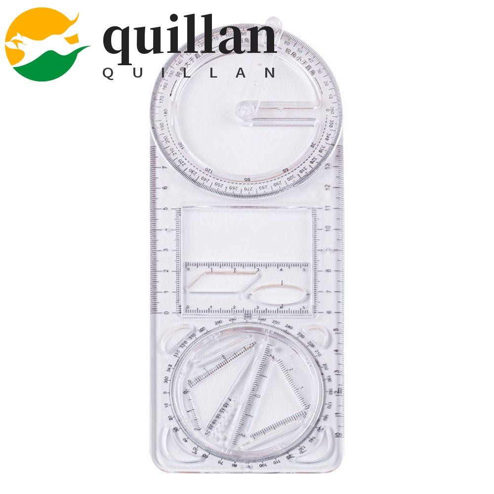 QUILLAN Drawing Ruler, Activity Angle Multifunctional Geometry Ruler ...