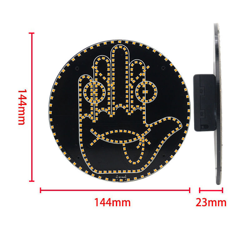 Car LED Fun Emoticon Light Smiley Face Light Rear Window ...