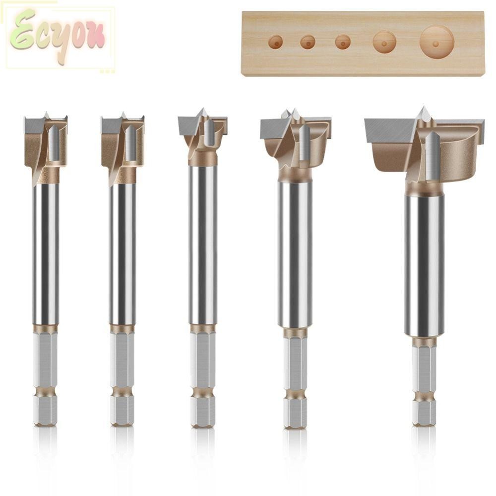 ECYOU Drill Bit, Tungsten Carbide Three-Tooth Hinge Boring Bit, 10-25mm ...
