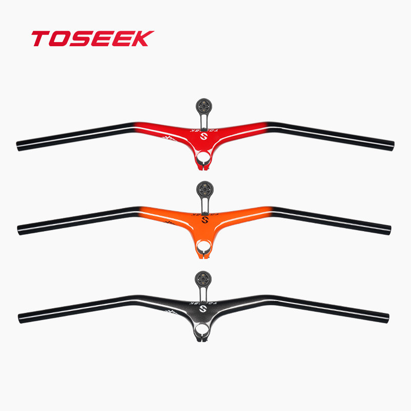 TOSEEK TSL180 Mtb Handlebars And Stem -10Degree Carbon Integrated Handlebar 260g Width780-70/80 ...