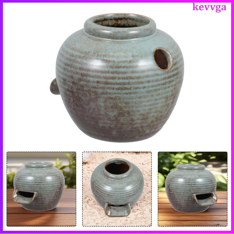 Fountain Flowing Water Clay Pot Fish Pond Tabletop Garden Desktop ...