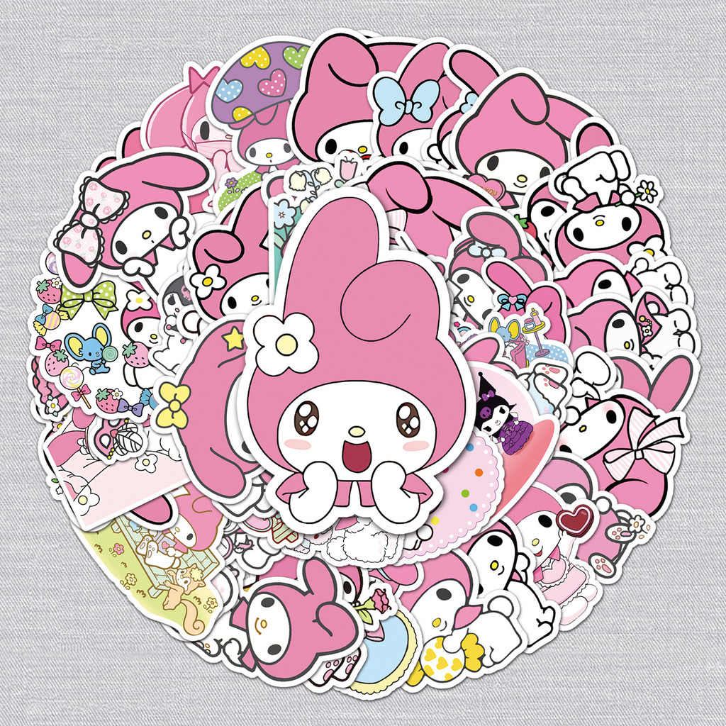 50 Cute My Melody Graffiti Stickers, Cute Cartoon Animation DIY ...