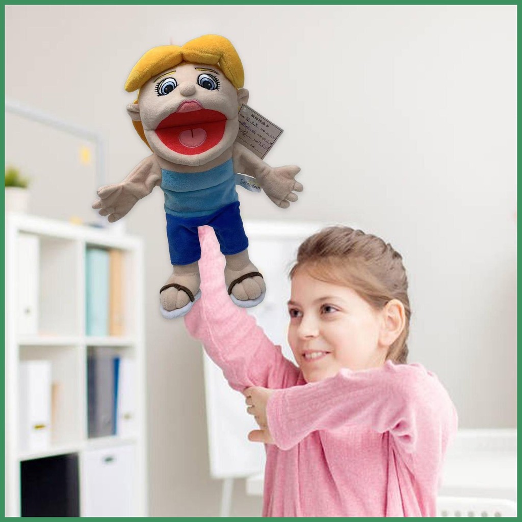Plush Hand Puppet Prank Puppet Plushie With Removable Head And Mouth ...