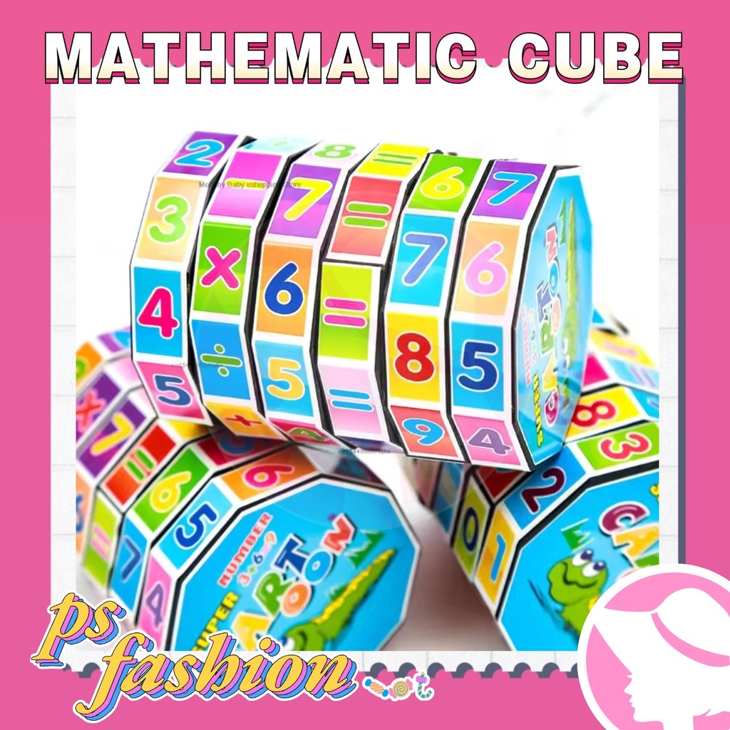 Children Montessori Toys Mathematics Numbers Magic Cube Toys Kids ...