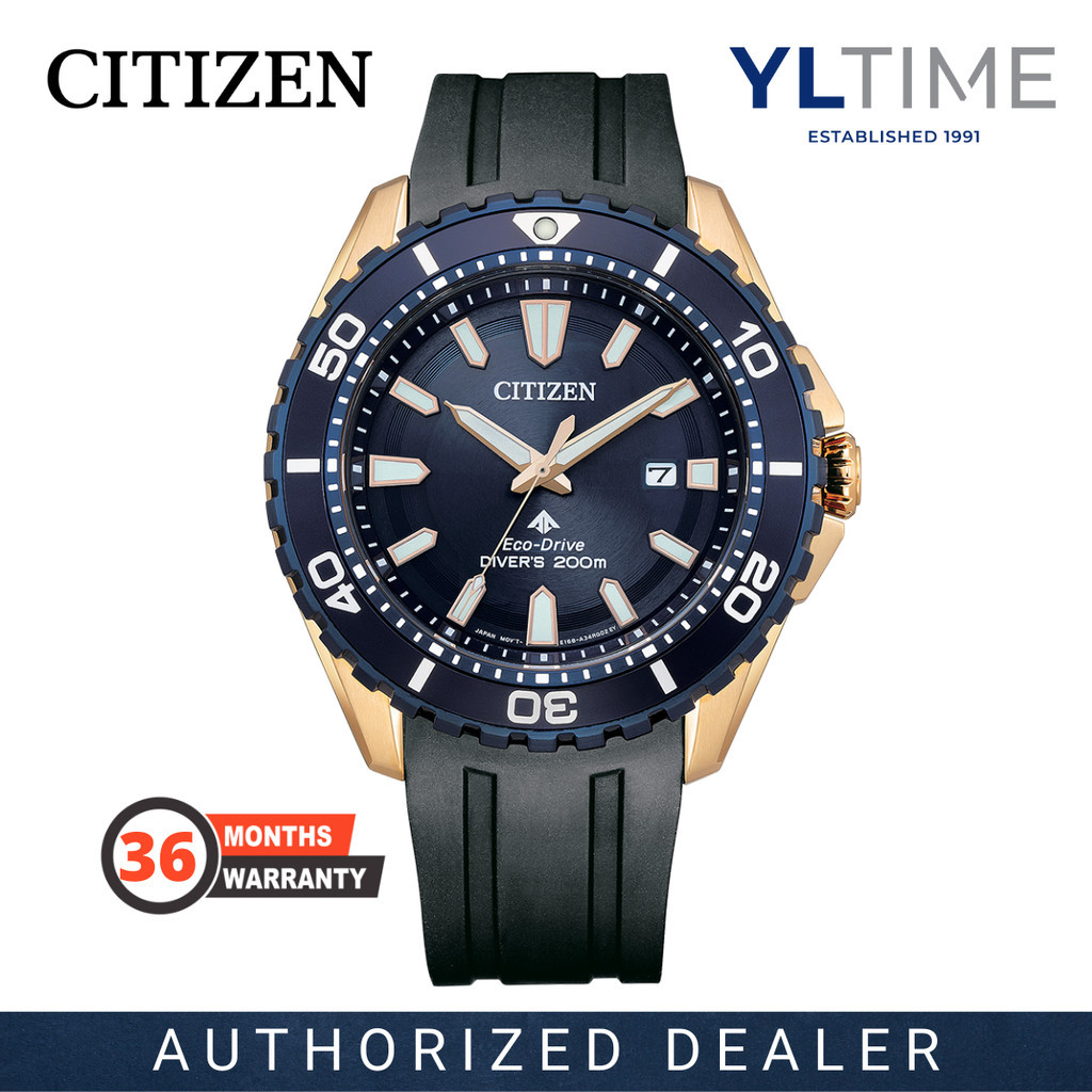 Citizen Gent BN0196-01L Promaster Marine Diver's 200m Blue Dial Black ...