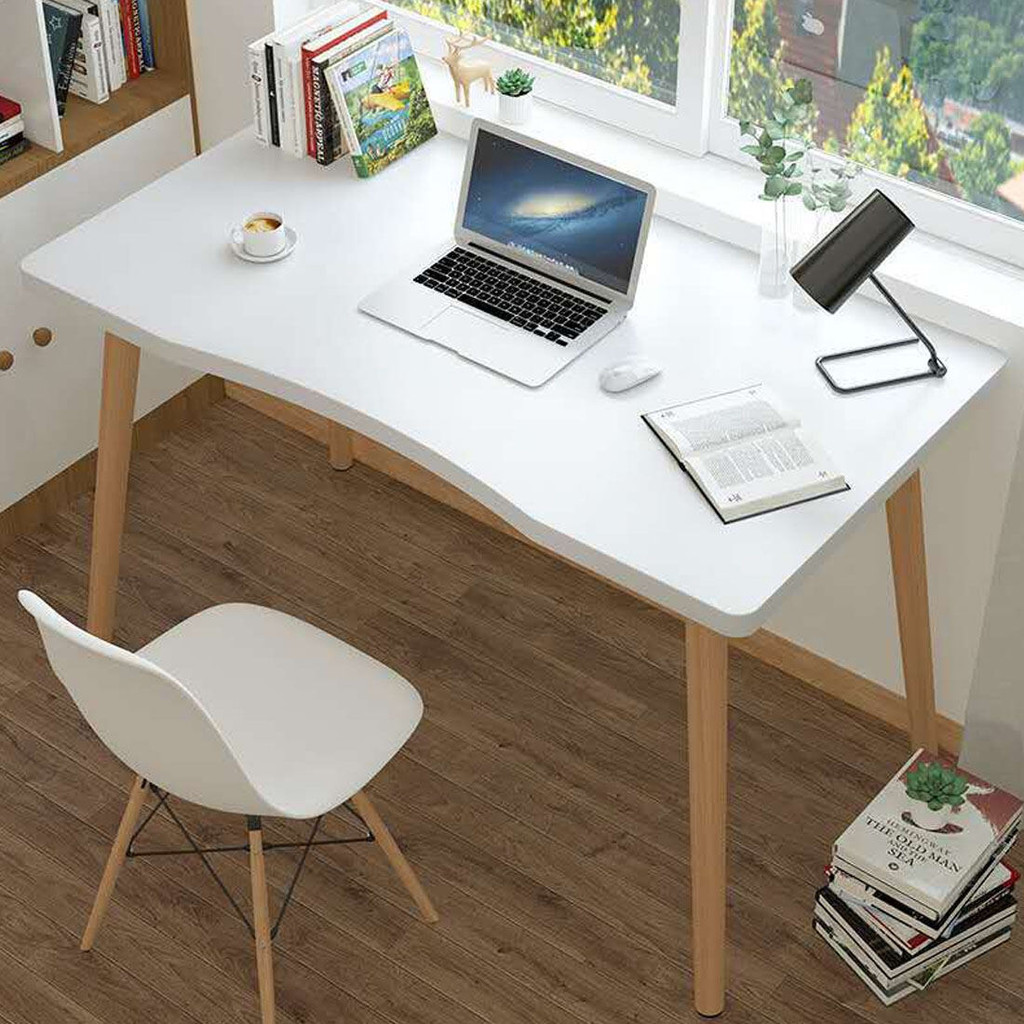 MYHome Office Computer Desk Modern Simple Style Computer Table Sturdy ...