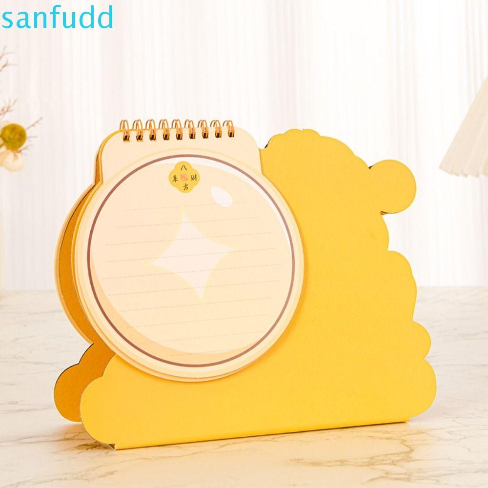 SANFUDD 2025 Desk Calendar, Red Series Irregular New Year Monthly ...