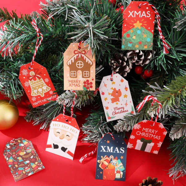 christmas card Kad ucapan Krismas kad keinginan kad gantung pokok pokok ...