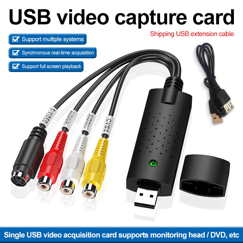 VHS to Digital Converter USB 2.0 Video Converter Audio Capture Card VHS ...