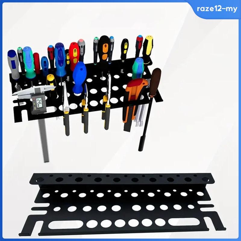 [RazecaMY] Screwdriver Organizer Screwdriver Holder Wall Mounted Multifunctional Hardware Tool ...
