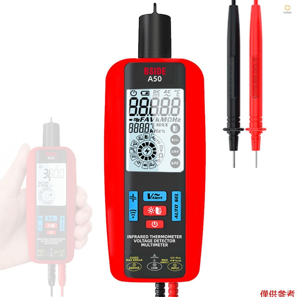 2in1 Handheld Multimeter Electrical Test Pen Digital 6000 Counts ...