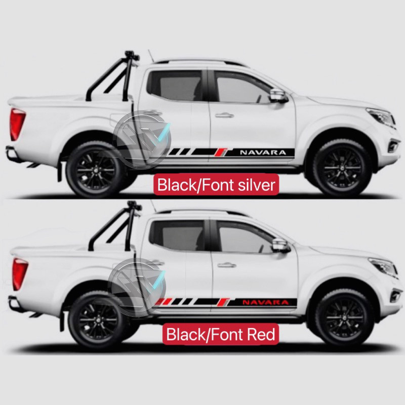 (Ready Stock) S1130# 2pcs Nissan Navara Car Body Vinyl Decal Sticker ...