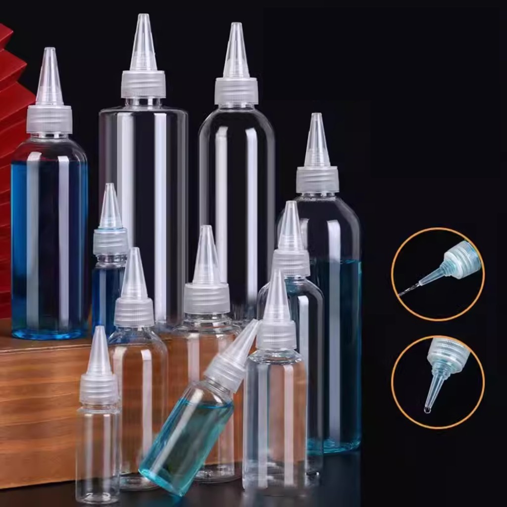 DC Dropper Bottle Transparent Mouth Sharp Nozzle Childproof Cap ...