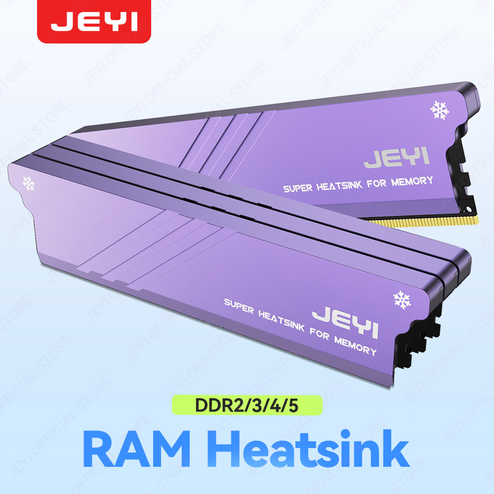 JEYI Memory RAM Heatsink With Thermal Pads, Desktop RAM Cooler DDR Radiation Dissipate for PC ...