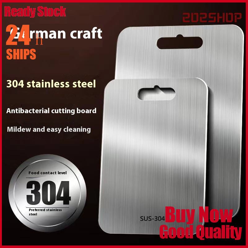 304 Stainless steel Cutting Board Double-sided Antibacterial Chopping ...