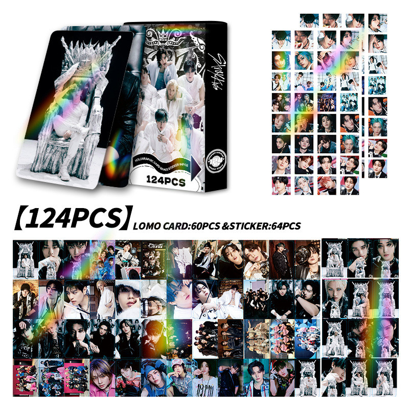 124pcs SEVENTEEN BabyMonster Photocards Cloud7 IVE Twice AESPA Laser ...