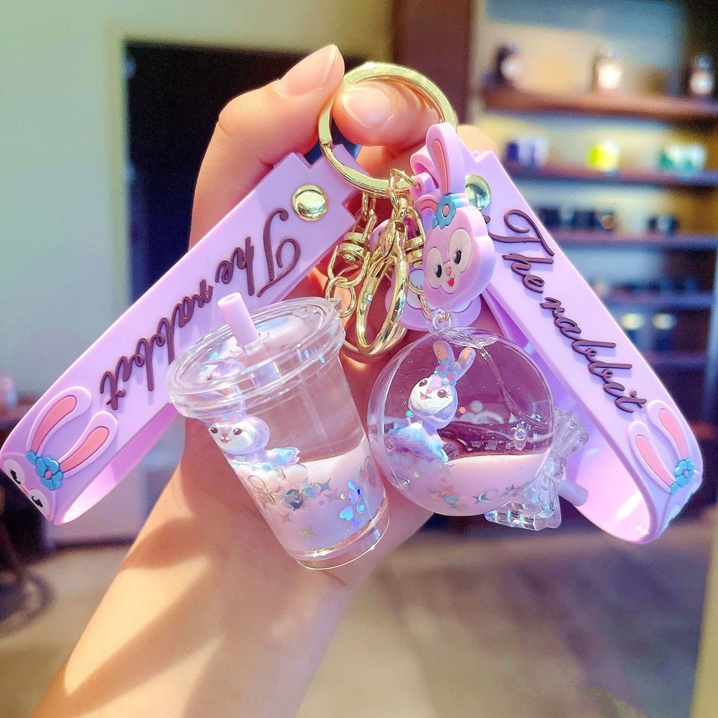 Oil Star Delu Keychain Backpack Pendant Liquid Pendant Glitter Drifting ...