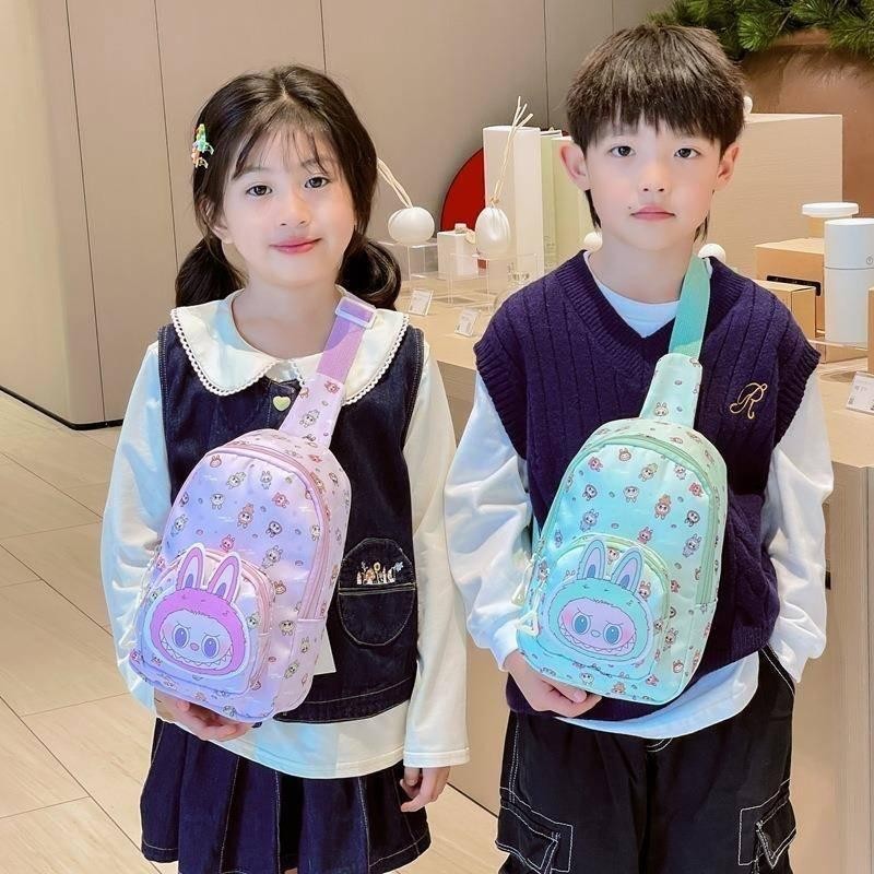 Children's Crossbody Bag Labub Cute Shoulder Beg Small Kuromi Chest Bag ...