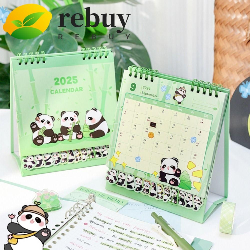 REBUY Panda Animal Calendar, Kalendar Standing Flip Capybara Desk ...
